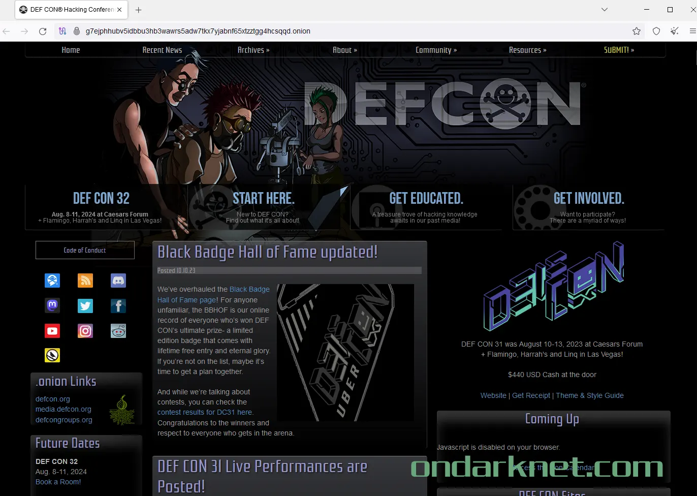 DEF CON, the world’s largest hacker conference, launched the Darknet V3 ...